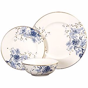 Lenox - 852028 Lenox Garden Grove 3-Piece Place Setting, 3.80 LB, Blue