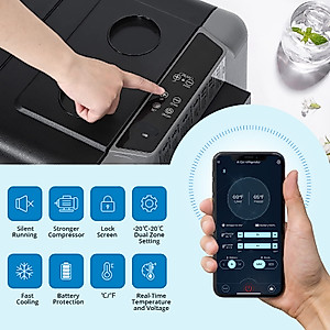 CHEINAUTO Portable Refrigerator, 35L/37QT, Black