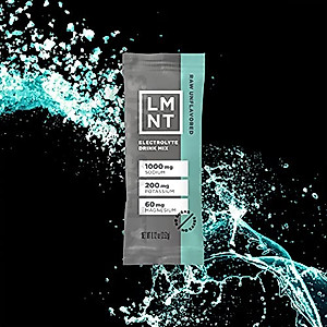 LMNT Keto Electrolyte Powder Packets | Paleo Hydration Powder | No Sugar, No Artificial Ingredients | Raw Unflavored | 30 Stick Packs