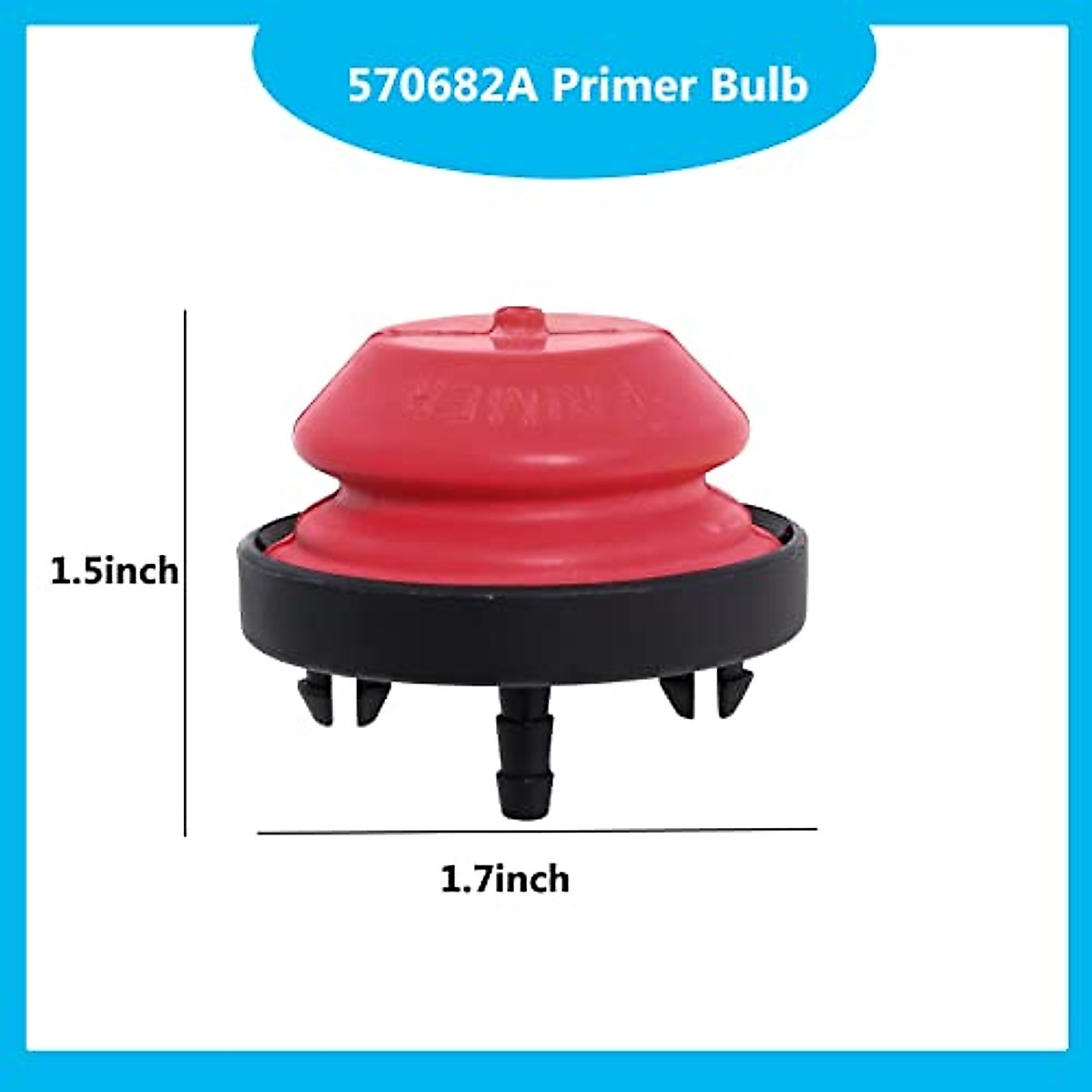 YUSUKEGU 570682A 951-10888A Carburetor Primer Bulb Line Hose Kit Compatible with MTD Cub Cadet Craftsman Troy Bilt Snowblower HMSK100 HMSK105 HMSK110 0682A 32180C AV520 (Pack of 4)