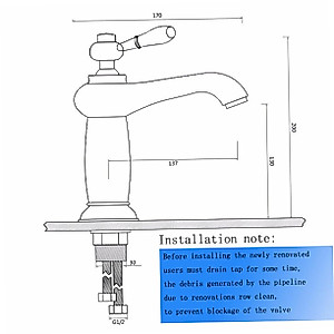 Homoyoyo Basin Faucet Bath Mixer Tap Kitchen Faucet Basin Mixer Tap Cloakroom Basin Gold Bathroom Taps Bathroom Taps Mixer Gold Tap Euro Faucet Water Tap Single Sink