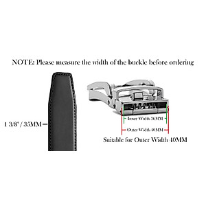 CHAOREN 40mm Ratchet Belt Buckle for 1 3/8 Slide Belt Strap, Click Buckle Adjustable Skeleton Shape