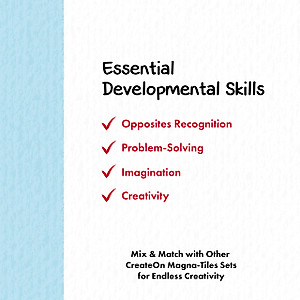 CreateOn Magna-Tiles Limited Edition Grinch Magnetic Building Toys from Dr. Seuss’ “How The Grinch Stole Christmas” Book, Educational Toys for Ages 3+, 19 Pieces