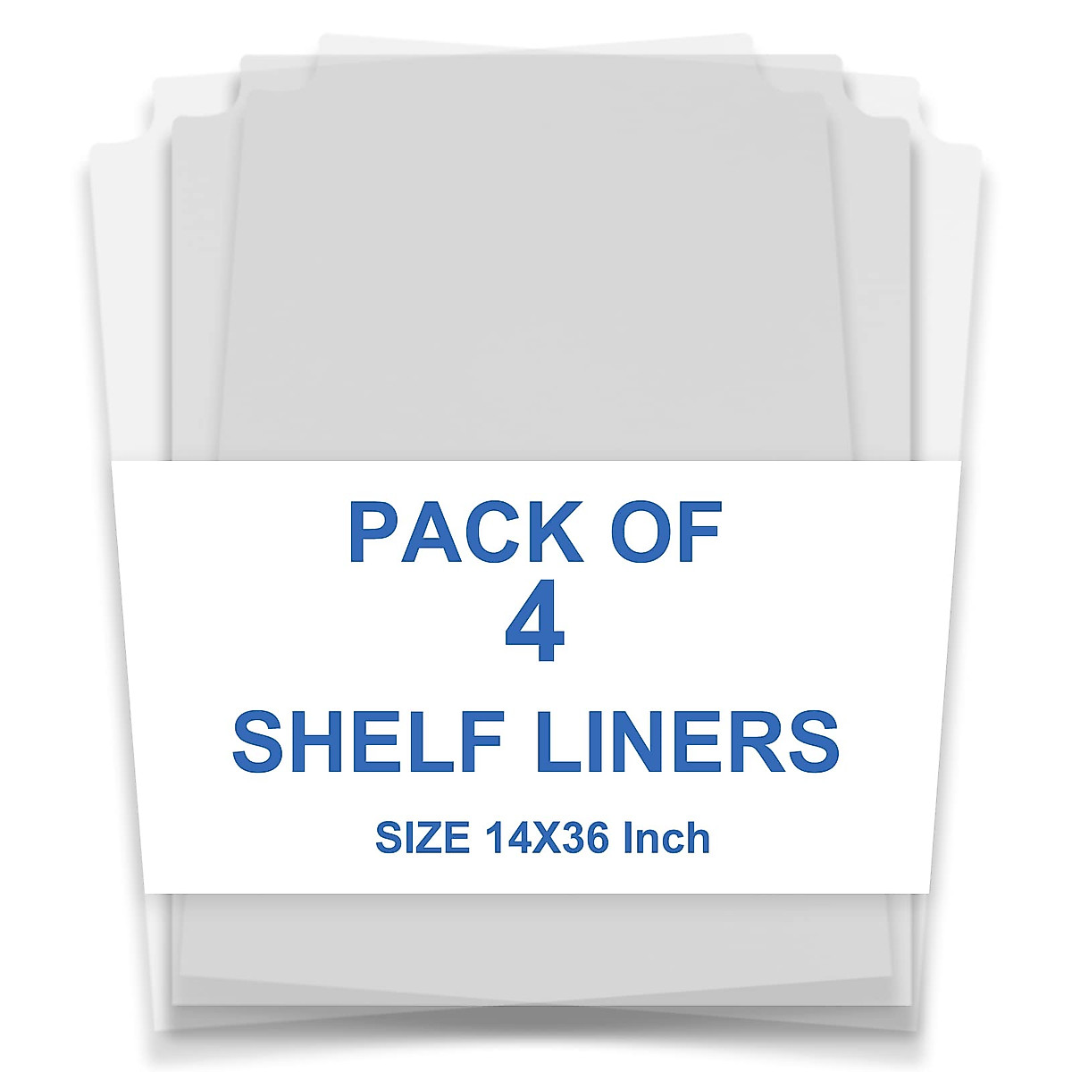 Wire Shelf Liner - Shelf Liners for Wire Shelving - Shelf Liner for Wire Shelves - Set of 4-14 X 36 Inch Black