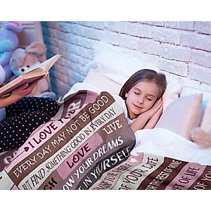 Pozevan Goddaughter Gifts from Godmother Godfather, Baptism Gifts for Girl, Birthday Gifts for Goddaughter, Goddaughter Baptism Gifts, God Daughter Gifts from Godmother, Blanket (60x50 Inches)