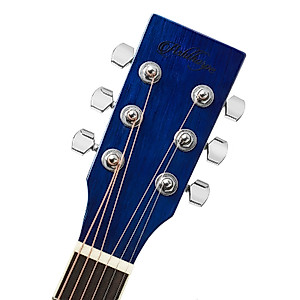 Ashthorpe Full-Size Cutaway Thinline Acoustic-Electric Guitar Package - Premium Tonewoods - Blue