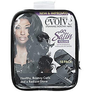 Evolve Satin-Covered Rollers, 18 Piece