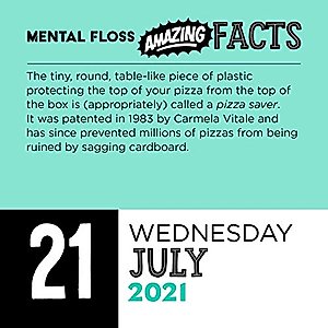 Amazing Facts from Mental Floss 2021 Day-to-Day Calendar: Fascinating Trivia From Mental Floss's Amazing Fact Generator