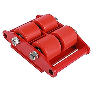 Machinery Mover 6T 13200 lbs Capacity Machinery Mover Skate Dolly with 360 Degree Cap Heavy Duty Industrial Machinery Mover Moving Skate Lifting Moving Equipment Skate Roller