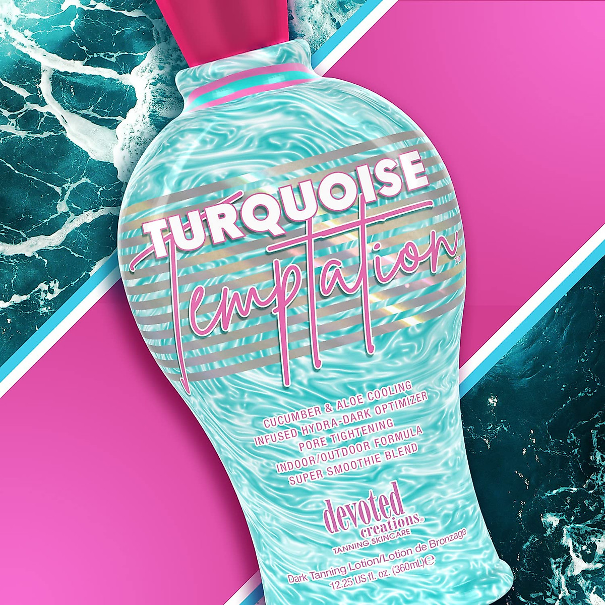 Devoted Creations Turquoise Temptation Indoor and Outdoor Tanning Lotion 12.25 oz
