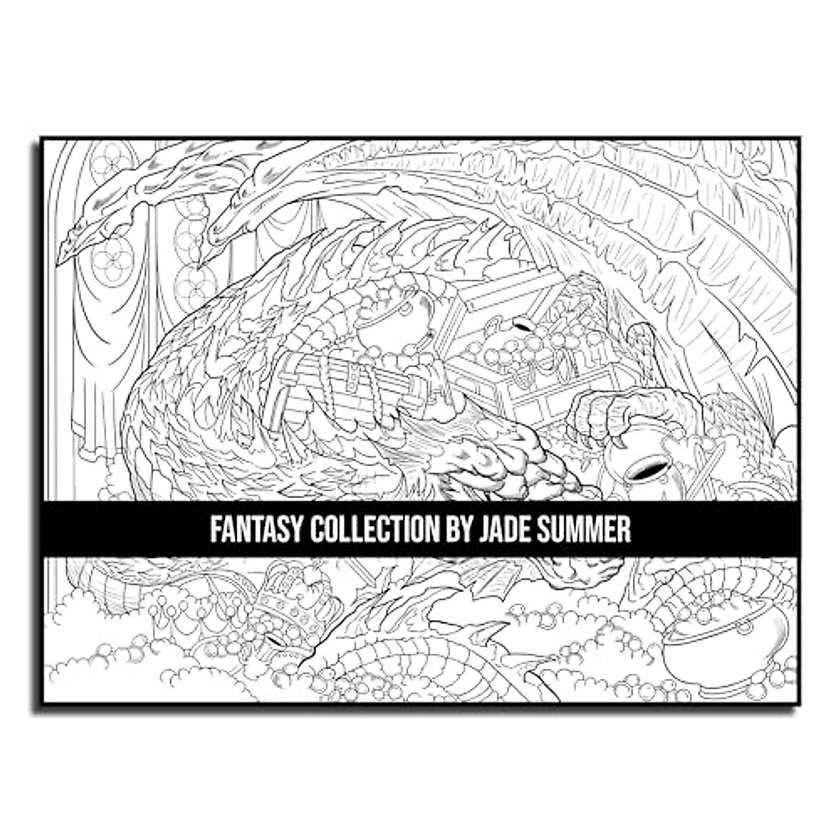 Fantasy Collection: An Adult Coloring Book with 100+ Incredible Coloring Pages of Mermaids, Fairies, Vampires, Dragons, and More!