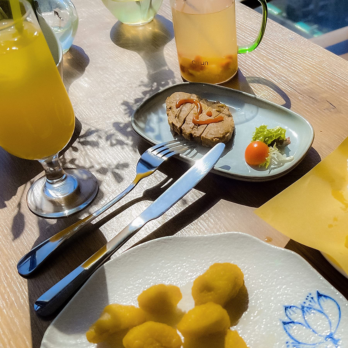 DAFU 18/10 Stainless SteelCake Cutting Set Mirror Polished Dishwasher Safe - Pack of 12 （Silver 8 Inches）