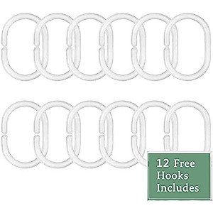 TJZ HOME Spa Shower Curtain, Meditation and Picture of Bamboo Stalks and Basalt Stones Theraphy Relaxing, Cloth Fabric Bathroom Decor Set with Hooks, 72" Long, Green Yellow