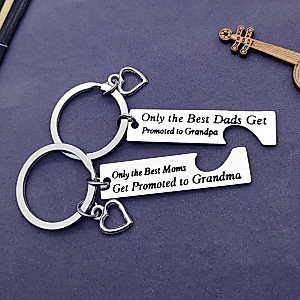 Grandpa Grandma to be Gift Keychain Pregnancy Announcement Gifts New Grandparents Gift Grandparents to Be Jewelry First Time Grandpa/Grandma Jewelry Gift Grandchild Announcement Gifts