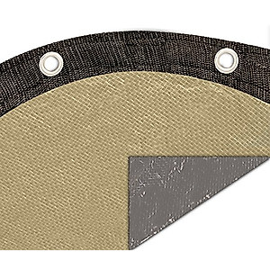 Buffalo Blizzard Supreme Plus Winter Cover for 28' Foot Round above-Ground Swimming Pools | Tan/Silver Reversible | All Covers Include 4' Feet of Overlap for Secure Installation to Measure 32' Feet