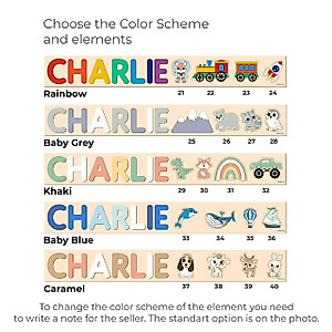 Personalized Wooden Name Puzzle With Pegs For Baby, Easter Gift for Kids, Unique Christmas Gift, 1st Birthday Present, Baby Shower, Nursery Decor, Montessori Wooden Toys, Toddler Gift