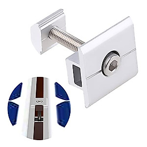 Copgge Solar Panel Middle Clamps Aluminium Solar Panel Mount Mid Clips Solar Panel Center Clamp Solar Mounting Bracket Roof Mount Clamps Solar Rail Mounting System Install Hardware (30mm Pack of 12)