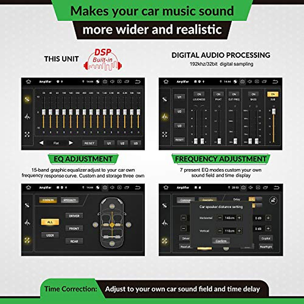Egosonic Android 11 Car Radio, 1 Din for BMW 3 Series E46, 7" Touchscreen, DSP+, Support Wireless Apple Carplay Android Auto/GPS navi/HD1080P/Backup Camera/OBDII