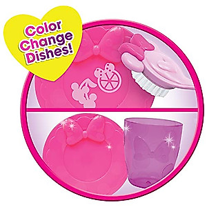 Minnie's Happy Helpers Magic Sink Set, Pretend Play Working Sink, Officially Licensed Kids Toys for Ages 3 Up by Just Play