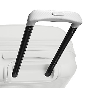 American Tourister Stratum 2.0 Expandable Hardside Luggage with Spinner Wheels, Carry-On, White