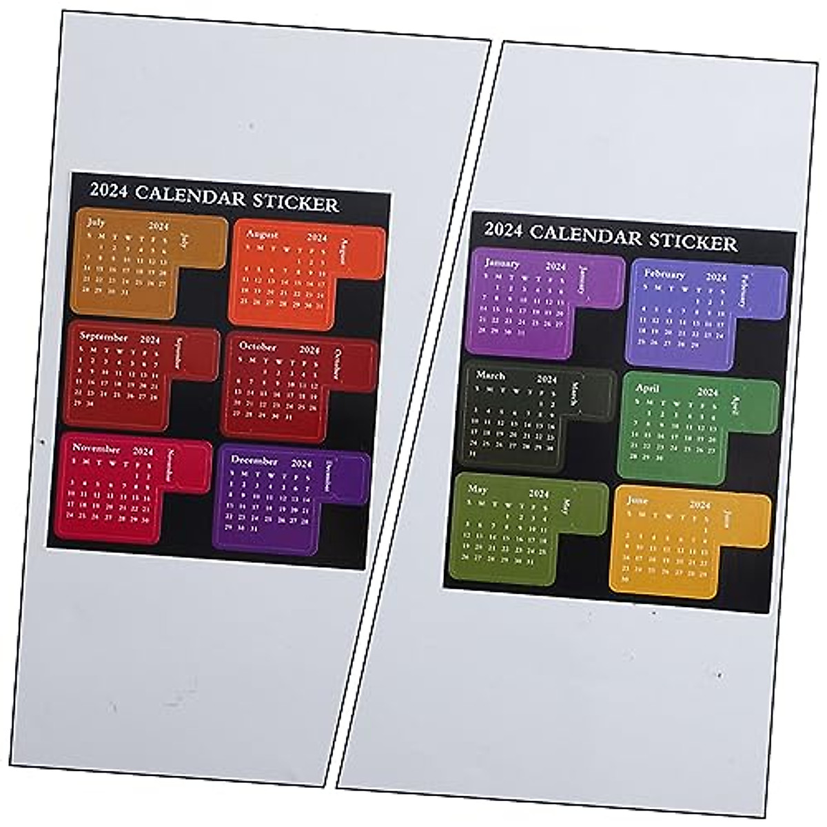 Ciieeo 1 Set Books Calendar Sticker Labels tag School Book tabs Planner Accessories DIY Planner tabs Multi-Function Book tabs Household Planner tabs Adhesive Tape Paper Office Portable