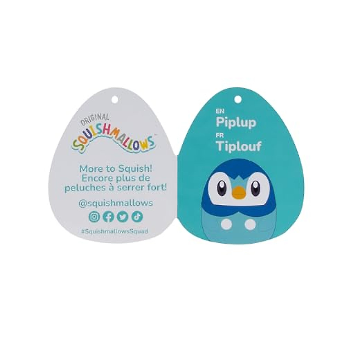 Squishmallows 14-Inch Piplup Plush - Add to Your Plush Squad, Ultrasoft Stuffed Animal Medium, Official Kelly Toy