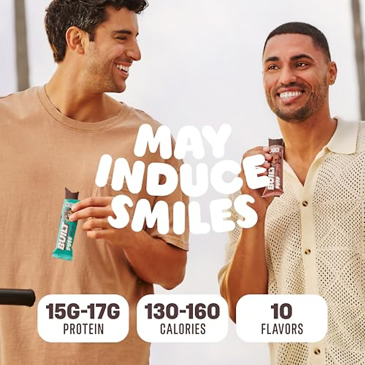 Built Protein Bars Variety Pack, High Protein Bars, On-the-go Snacks, Breakfast Bar, Mixed Sampler: 12 Pack