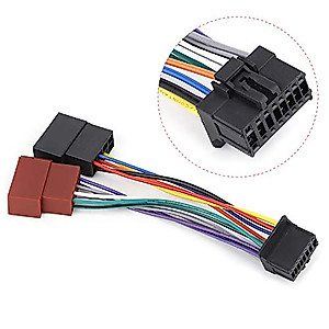 Car Stereo Harness 16pin Port to Mini Iso 8pin Plug Wiring Cable Fits for Pioneer 2003-on for aftermarket Radio Wireless Wire connectors