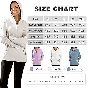 Mabove Women's UPF 50+ Sun Protective Hoodie Fall Long Sleeve Sun Shirts SPF Hiking Fishing Lightweight Shirt,Aqua Green-B-L