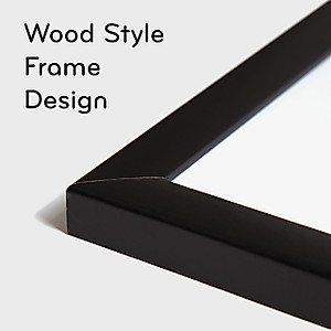 U Brands Magnetic Dry Erase Board, 23 x 35 Inches, Black Wood Frame (311U00-01)