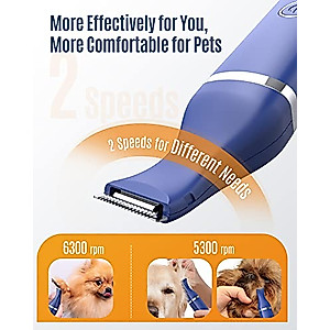 Dog Paw Trimmer , 2-Speed Small Dog Clippers for Face, Ear, Pet Grooming Tool for Cats Rabbits