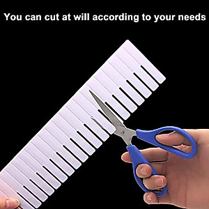DUTWROY 12Pcs Adjustable Drawer Dividers 0.1Inch Thickness DIY Grid Dividers 40x7cm Plastic Organizer Separator for Socks Underwear Makeup Cosmetic Clothes