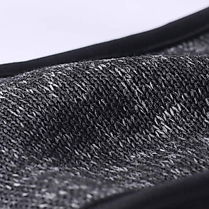 Women’s Ponytail Headband Ear Warmer Head Wrap Yoga Hair Band Running Sweatband (Bigger-Black)