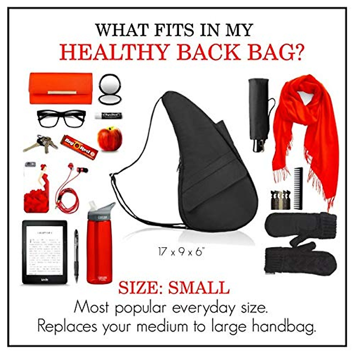 AmeriBag HEALTHY BACK BAG(ヘルシーバックバッグ) Print S, Fireworks, One Size