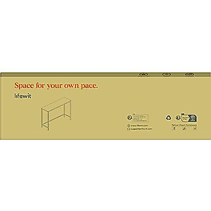 Lifewit 39.4 Inch Narrow Console Table with Metal Frame for Living Room, Industrial Long Entryway Table for Hallway, Entrance, Office, Corridor, Coffee Behind Sofa, Rustic Brown