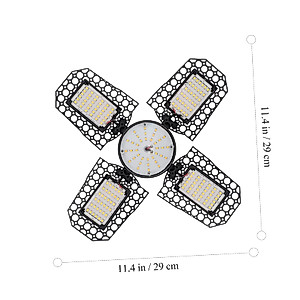 Gadpiparty Garage Light Led Shop Light Led Light Fixture Led Bulb Led Ceiling Light Ceiling Light Bulbs Deformable Garage Lamp Workshop Led Light Led Panel Warehouse Lights Plastic