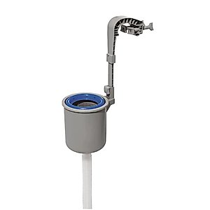 Bestway 58233E 800 GPH Above Ground Swimming Pool Surface Skimmer Debris Cleaner with Quick Set Up & Adjustable Mounting Bracket for Customized Height