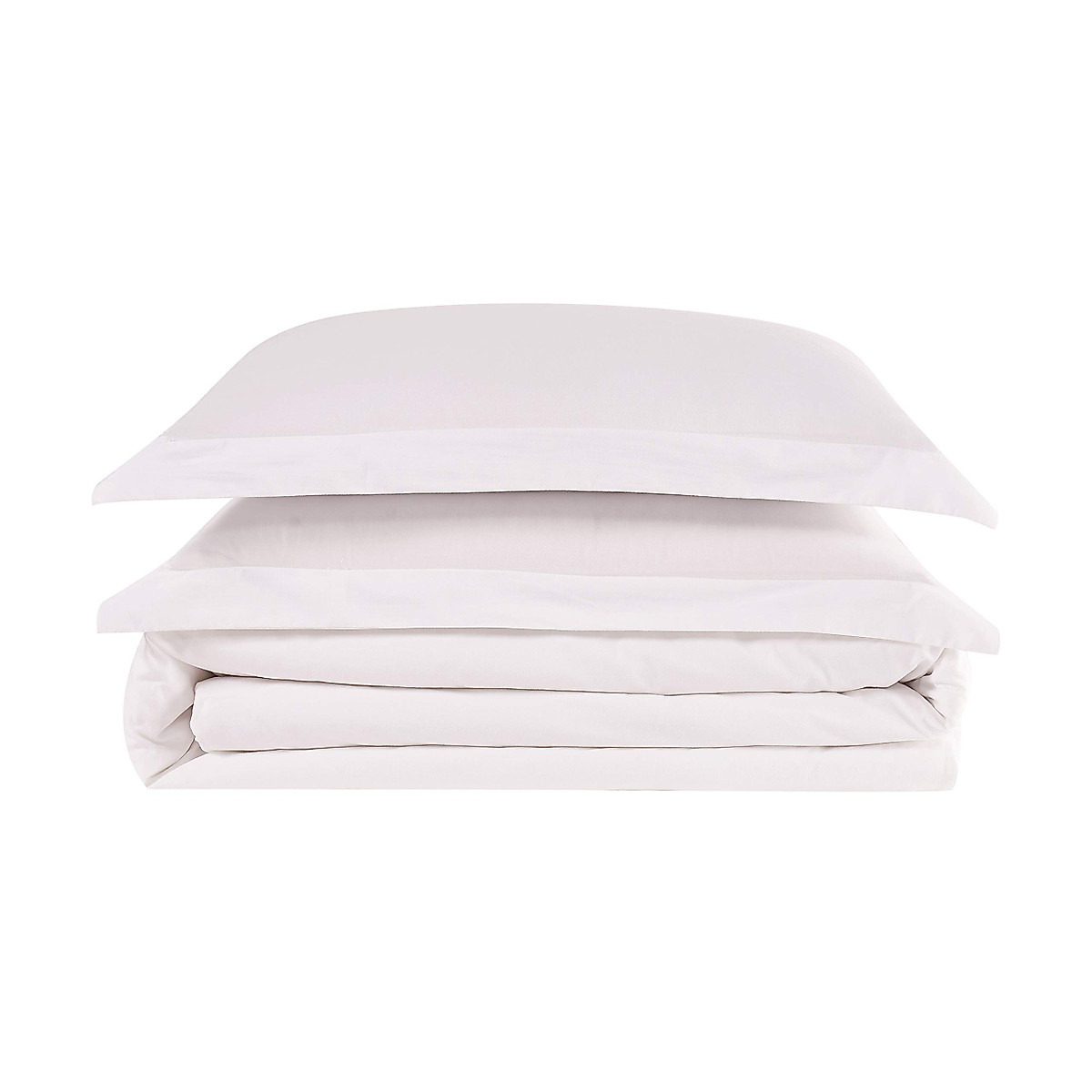 TRULY CALM HOME FOR HEALTH - Silver Cool Collection - Twin/Twin XL 2 Piece Duvet and Sham Set - Antimicrobial, Odor Control - White