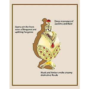 HUIBAO Gold Arabian Concentrated Perfume Oil, Arabic Perfume for Women, Arabian Perfume Oil- Long Lasting A Seductive Perfume Oil (12ml)