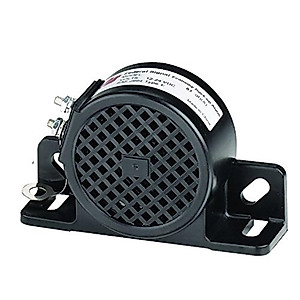 Federal Signal 210238-S 2012 Series Back-Up Alarm, Stud Terminals, 87 dB(A) , Black