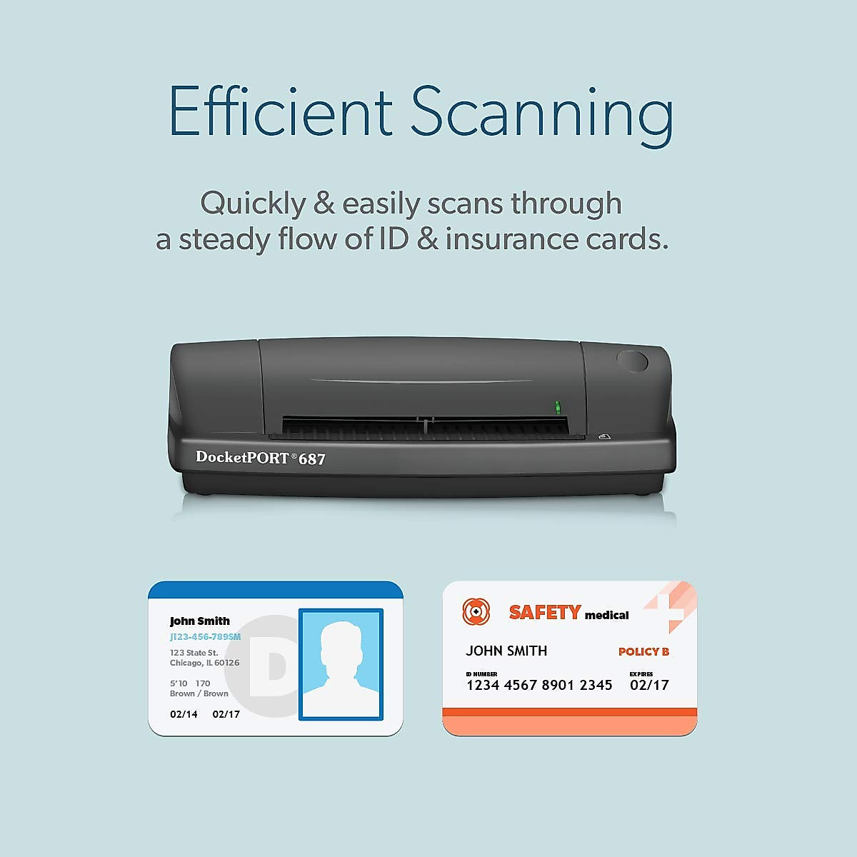 DocketPORT 687 Duplex Card Scanner (DP687)