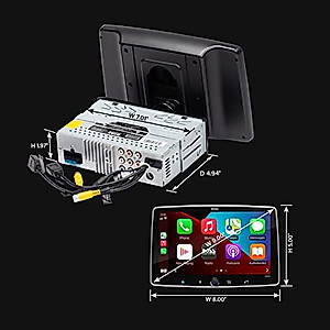 BOSS Audio Systems BCPA9RC Car Audio Stereo System - Apple CarPlay, Android Auto, 9 Inch Single Din, CD Player, Touchscreen, Bluetooth Audio & Calling Head Unit, Backup Camera, Multicolor Illumination