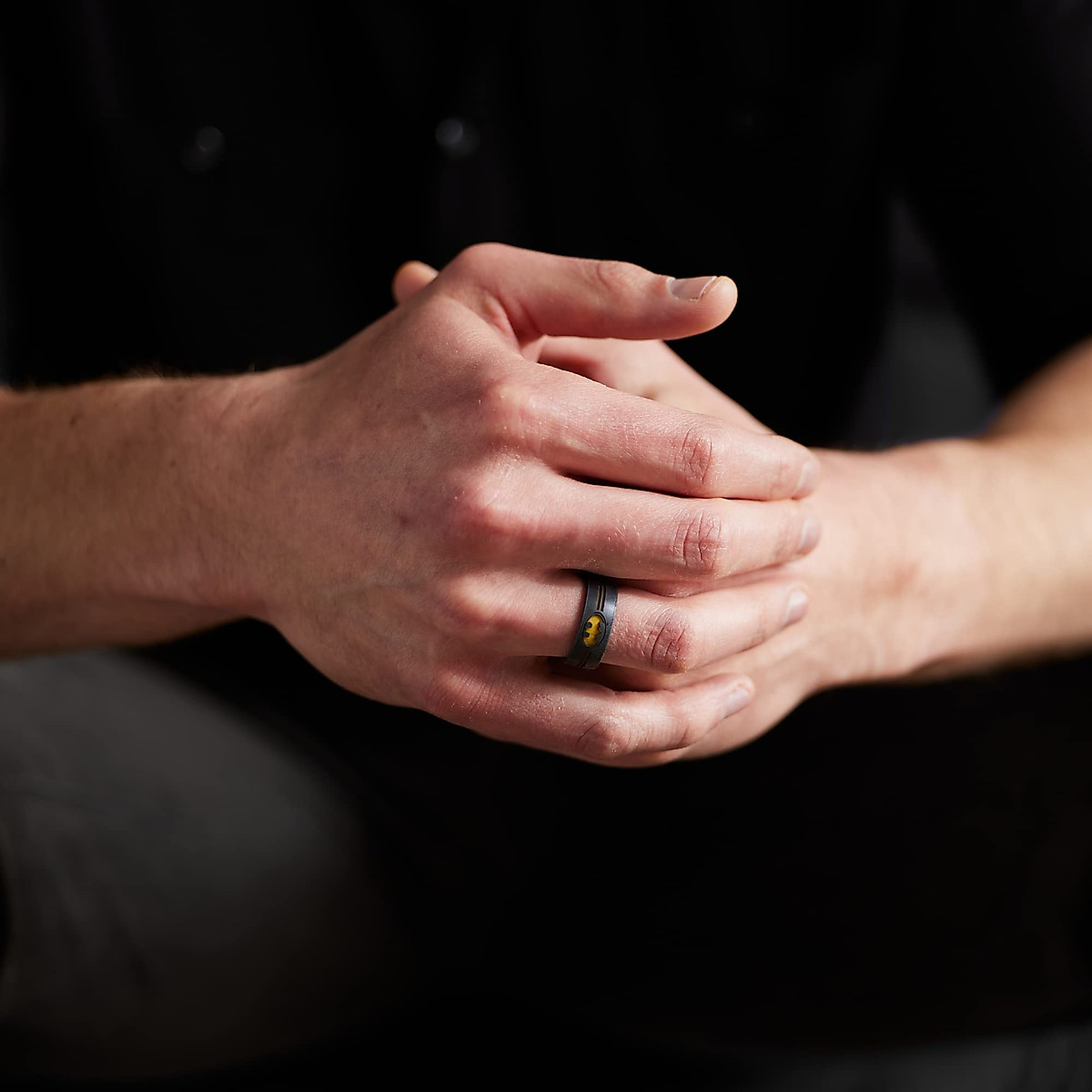 Enso Rings DC Comics Collection - Breathable Silicone Ring - Etched Design - Comfortable and Safe - Superman - Size 11