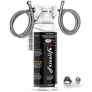 Frizzlife Under Sink Water Filter System-NSF/ANSI 53&42 Certified High Capacity Direct Connect Under Counter Drinking Water Filtration System-0.5 Micron Reduces Lead, Chlorine, Bad Taste & Odor