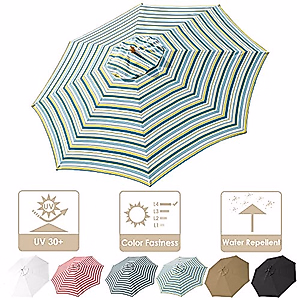 Yescom 13 Ft Patio Umbrella Replacement Canopy Market Table Top Sunshade Cover Yard