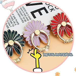ARFUKA Phone Holder Ring Grips Daisy Finger Ring Stand 360 Cell Phone Ring Hollder for Cell Phone Tablet Case Accessories 6 Pack