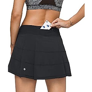 LULULEMON Pace Rival Skirt Tall 15" (Black, 4)