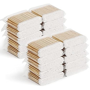 Cotton Swabs 2000ct(20 Pack),Double-Tipped Cotton Buds,Cotton Swabs with Wooden Sticks,Cotton Swabs for Ears,Makeup,Daily Cleaning