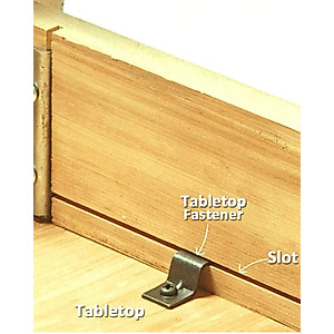 SeptCity Table Top Fasteners with Screws,Heavy Duty Z Table Top Connectors 40 Packs Set (Include 40 Clips and 40 Screws)