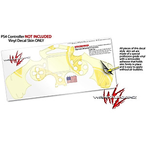 WraptorSkinz Vinyl Decal Skin Compatible with Sony PS4 Controller PlayStation 4 Original Slim and Pro Lemons Yellow (Controller NOT Included)